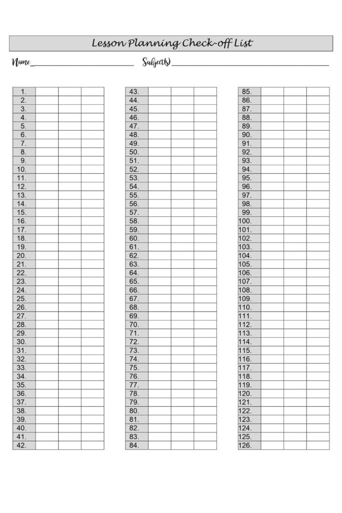 Make a Super Simple Lesson Planner - HisLifeLearner.com
